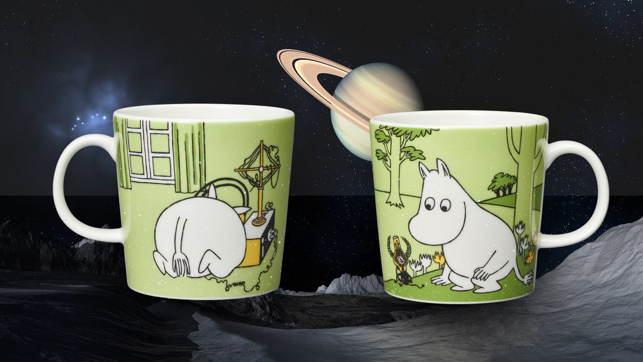 Moomin mug Moomintroll Grassgreen - Moominmugs.com